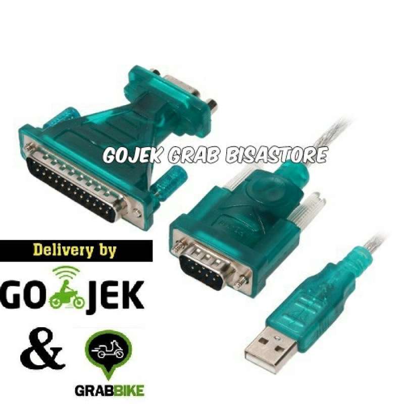 Promo Usb To Serial Rs232 Male With Adapter Db9 F To Db25 Male Diskon ...