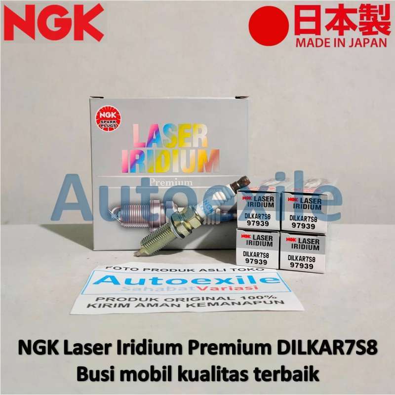 Jual Busi Mobil Ngk Laser Iridium Premium Dilkar7s8 Spark Plugs ...