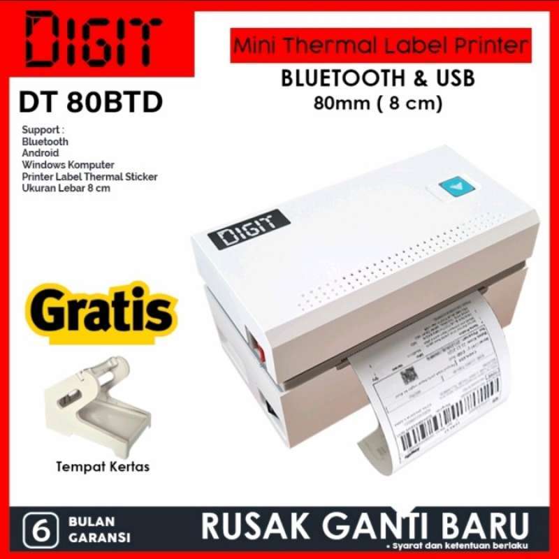 Promo PRINTER LABEL REDI PENGIRIMAN 80MM LABEL HARGA LABEL PRODUK DT ...