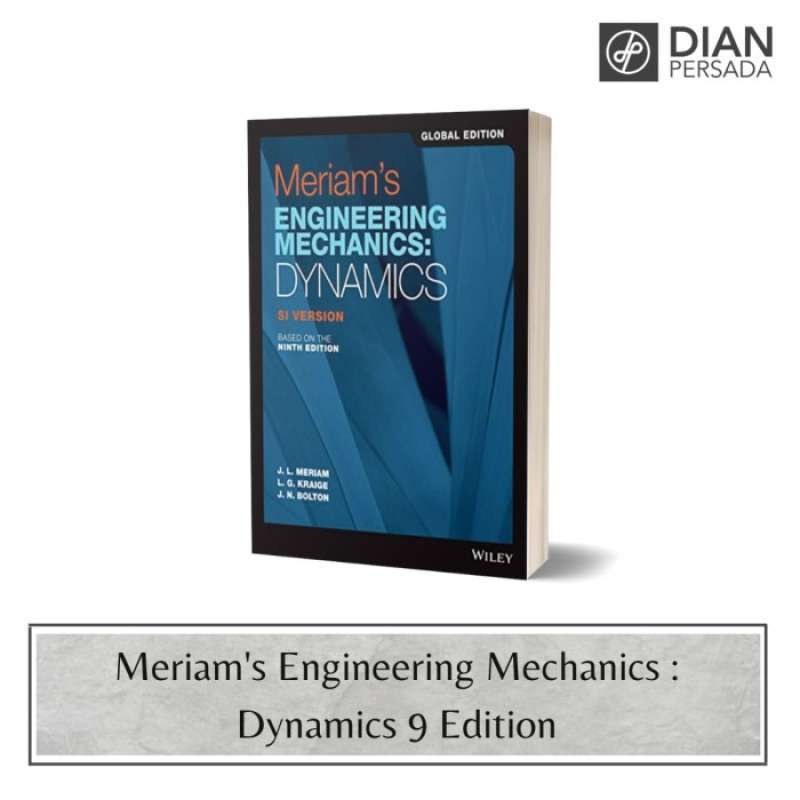 Promo Buku Meriam's Engineering Mechanics: Dynamics 9 Edition ...