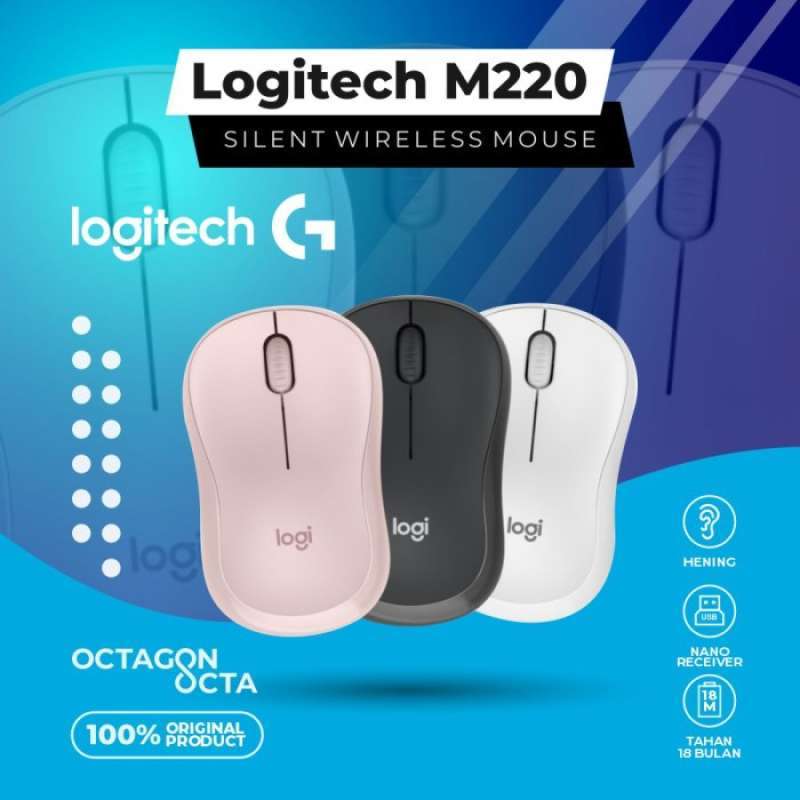 Jual Logitech M220 Silent Wireless Mouse Di Seller Laris Plaza ...