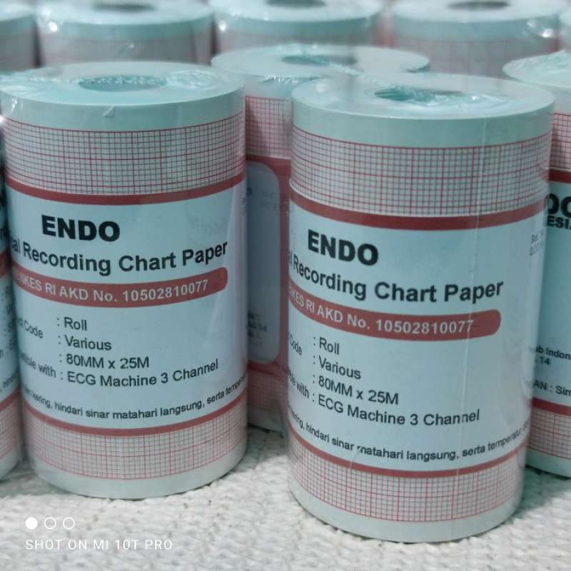 Jual Endo Ecg Ekg Recording Chart Paper Roll 80mm X 25m Diagram 3 ...