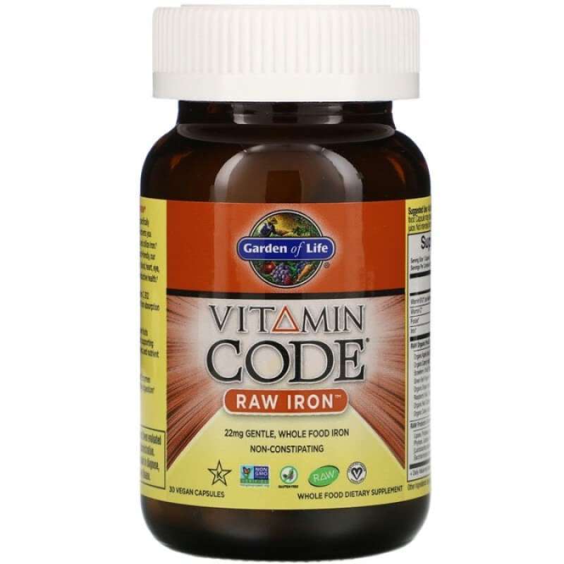 Promo Garden Of Life Vitamin Code Raw Iron 30 Capsules - Anemia Zat ...