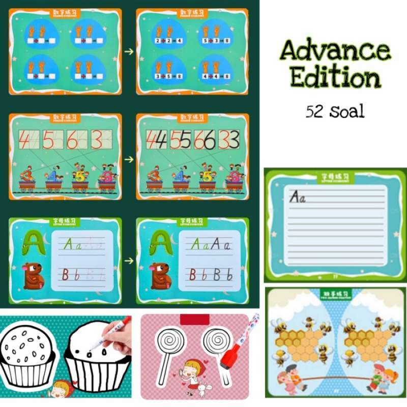 Jual crazy line worksheet wipe and clean / latihan belajar konsentrasi ... Jual crazy line worksheet wipe and clean / latihan belajar konsentrasi ...