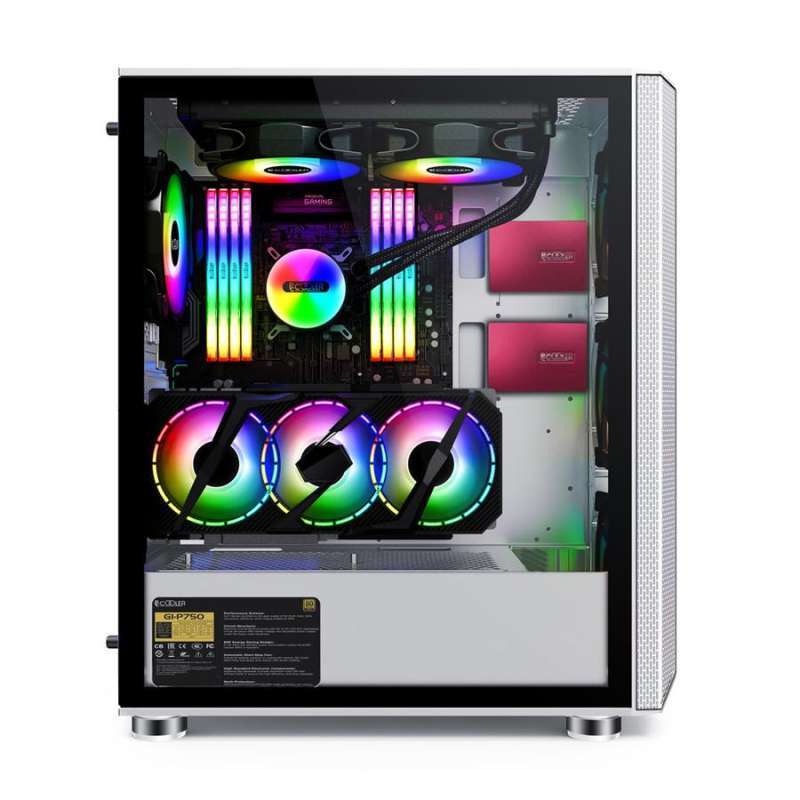 Jual PC Casing Gaming PCCOOLER Diamond MA200 White | Casing Komputer ...