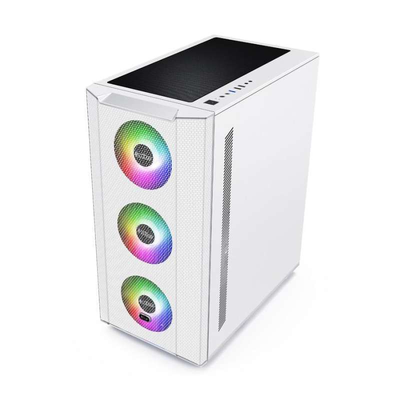 Jual PC Casing Gaming PCCOOLER Diamond MA200 White | Casing Komputer ...