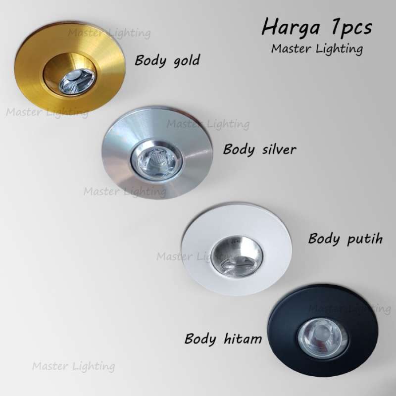 Promo H109 lampu downlight led plafon 1.5w sorot spot light focus kecil ...
