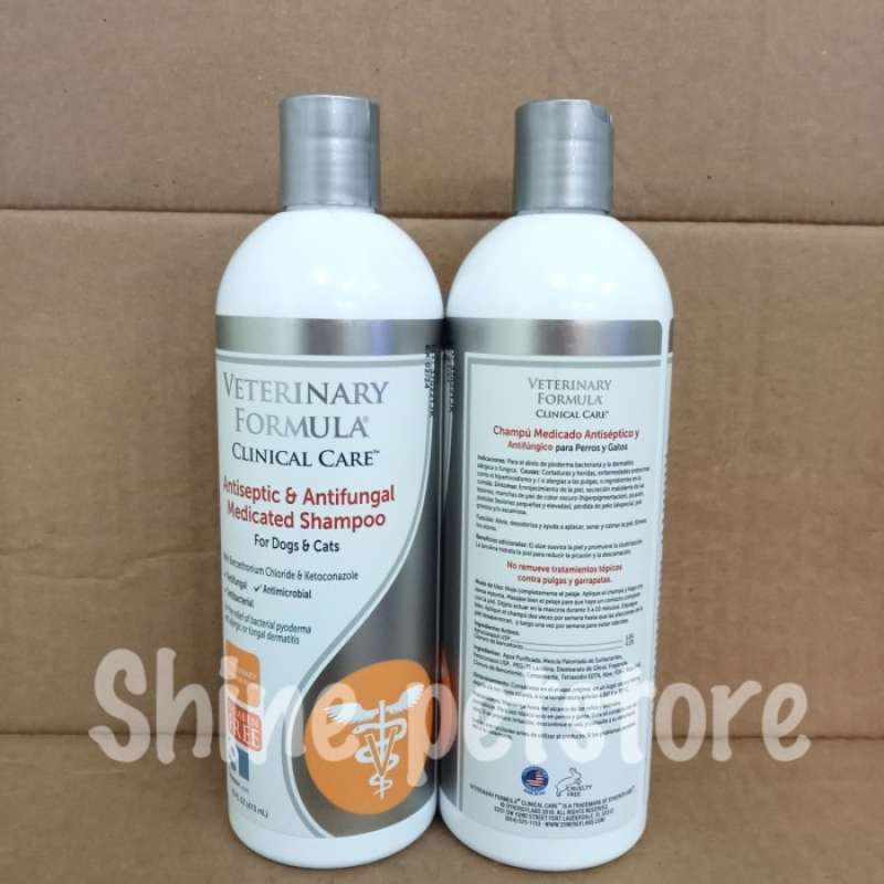 Promo Veterinary Formula Antiseptic&Antifungal Medicated Shampo Dog&Cat ...
