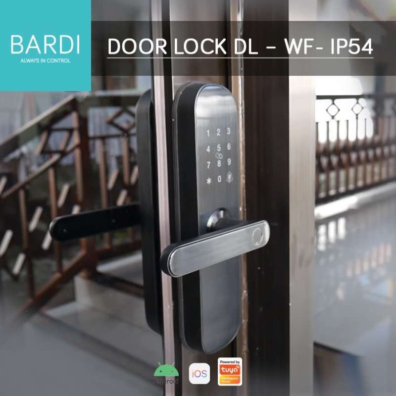 Promo Bardi Smart Home Door Lock Handle Rfid-fingerprint Waterproof ...