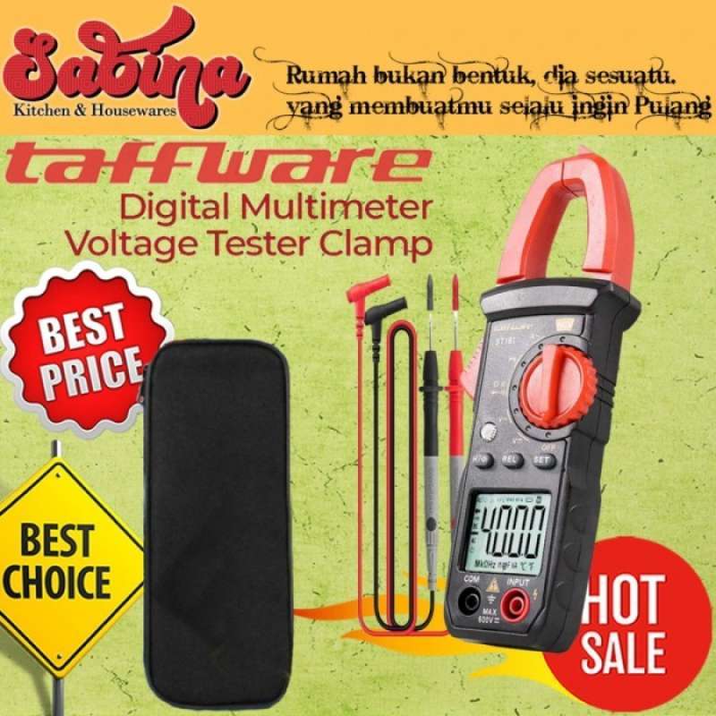 Promo Tang Ampere Multimeter Digital Voltage Current Resistance Tester ...