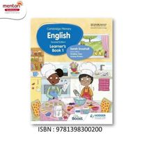 Promo CAMBRIDGE PRIMARY ENGLISH LEARNER S BOOK SECOND EDITION HODDER Promo CAMBRIDGE PRIMARY ENGLISH LEARNER S BOOK SECOND EDITION HODDER