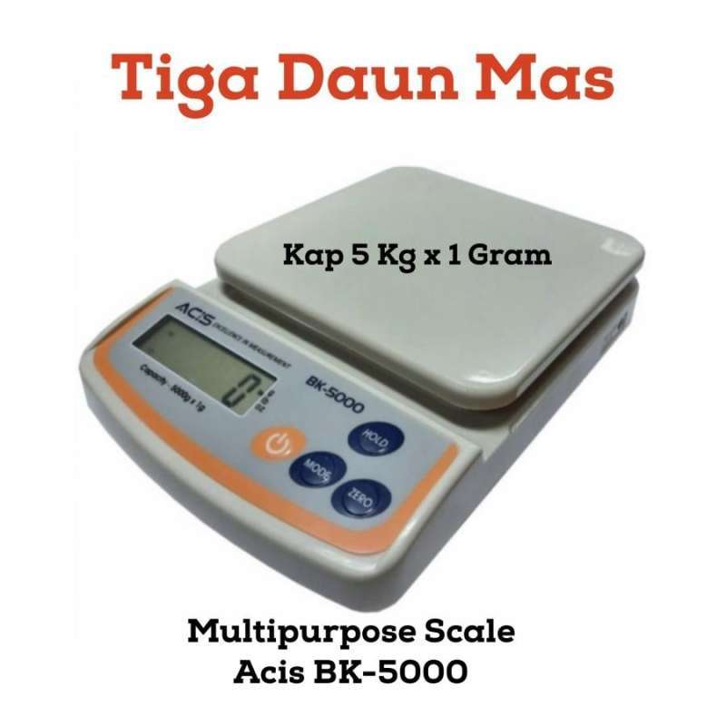 Jual Timbangan Dapur Digital Acis BK-5000 Kapasitas 5 Kg Akurasi 1 Gram di Seller MR Glodok ...