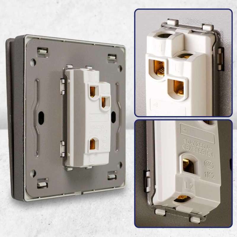 Jual Oweisen Saklar Lampu Frameless Luxury Panel 2 Arah Kg-wzht-2 ...