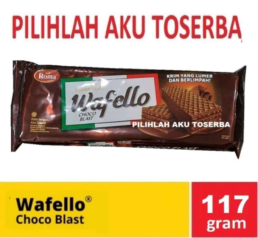 Promo Roma Wafello Choco Chocolate 117 Gr - ( Harga 1 Dus ) Diskon 13% ...