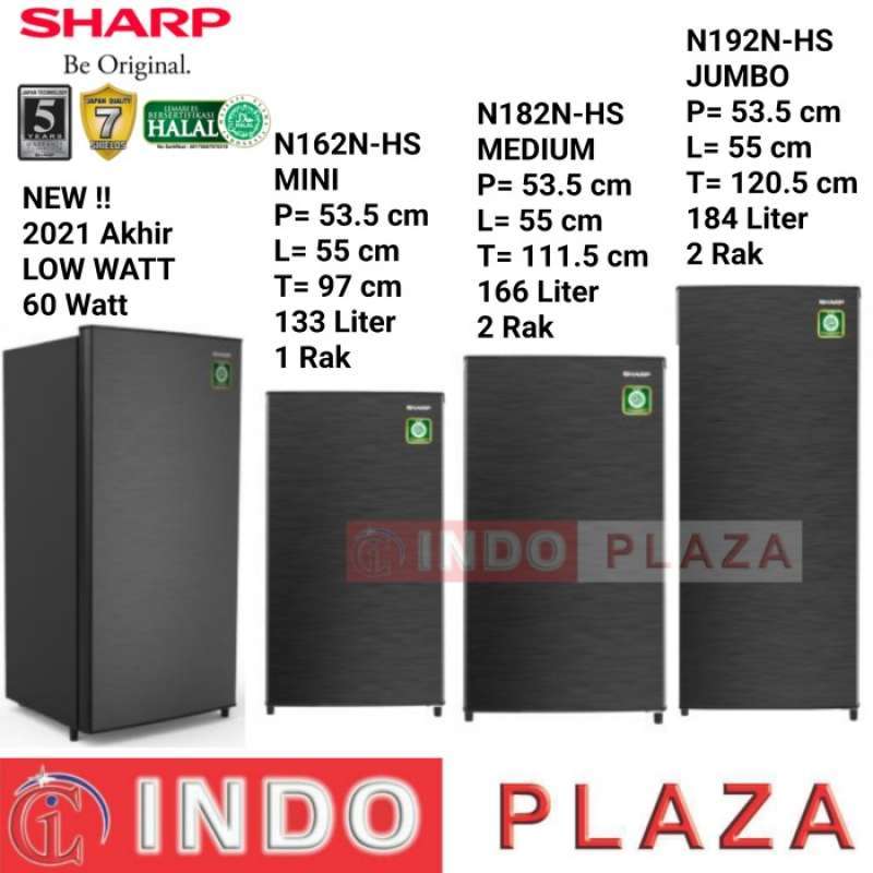 Jual Kulkas Sharp 1 Pintu Sj-n182n-hs Dark Silver Kirei Series Di Seller Indo Plaza - Indo Plaza ...