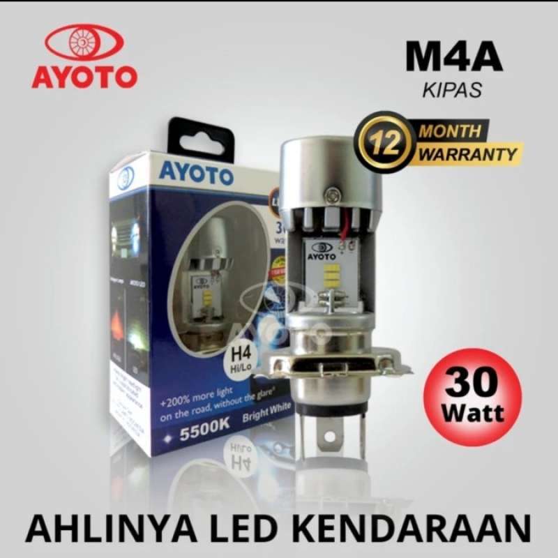 Promo Lampu Utama Led Motor H4 Hs1 M4a Scoopy Fi Cb 150 250 Byson ...