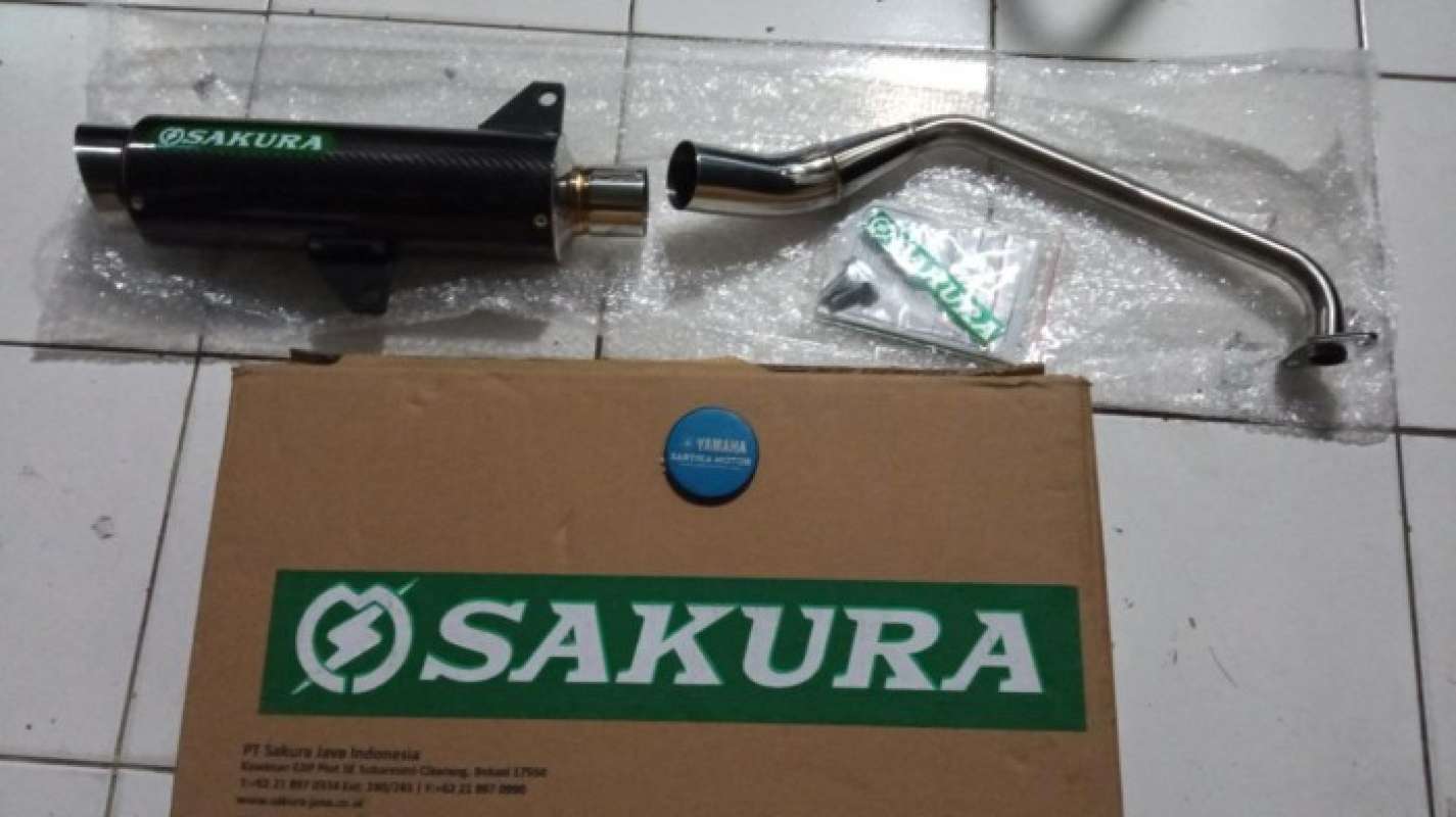Promo Original Sakura Muffler Full Sys Aerox 155 Carbon Yamaha Aerox ...