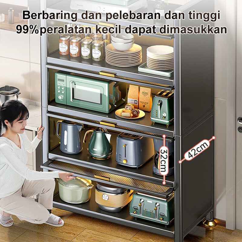 Promo Rm Lemari Dapur Minimalis Lemari Rak Piring Ra Diskon 48% Di ...