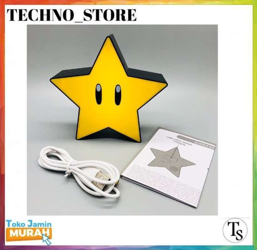 Promo Starlight Super Mario Led Lamp With Sound Lampu Bintang Super ...