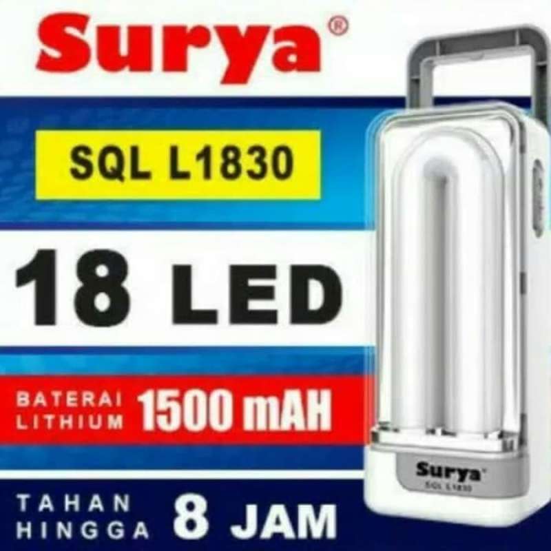 Promo Lampu Emergency Surya Sql L1830 Led Smd 18 Pc Diskon 23% Di ...