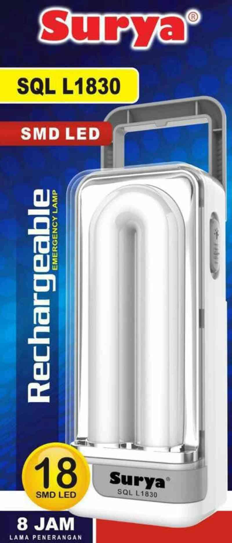 Promo Lampu Emergency Surya Sql L1830 Led Smd 18 Pc Diskon 23% Di ...