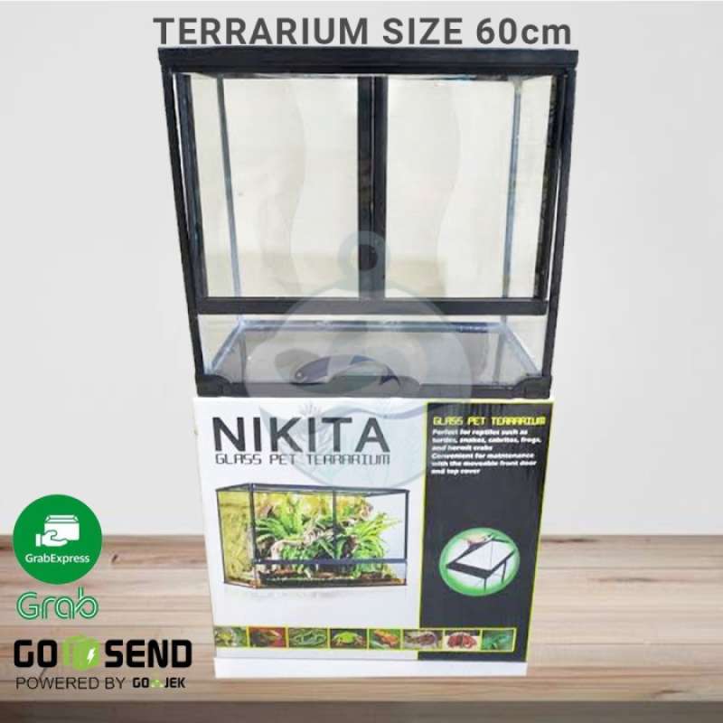 Promo Aquarium Rium Nikita 60 Cm Kandang Reptil Gex Iguana Gecko Diskon 23% Di Seller Siba Store ...