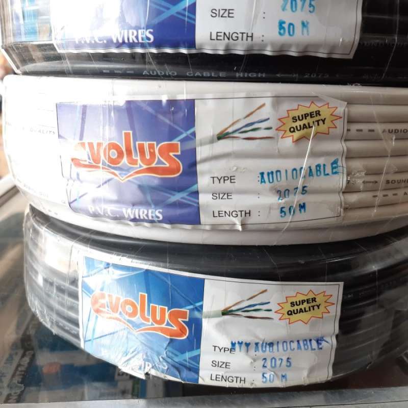 Jual Kabel Listrik Serabut 2x0.75 Evolus 50 Meter Putih Di Seller Aghanim - Cengkareng Timur ...