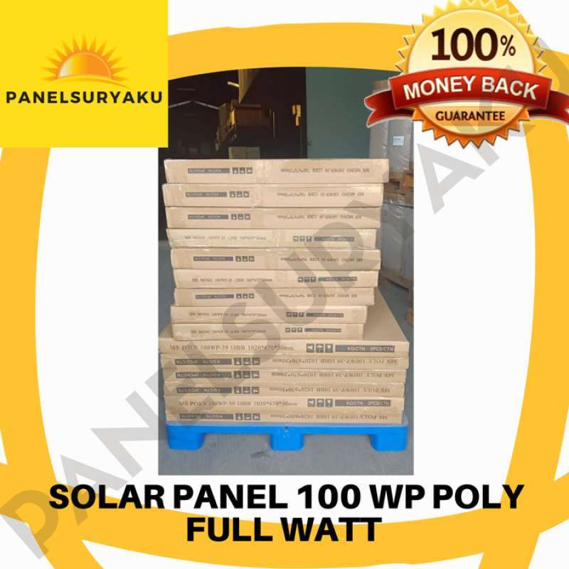 Jual Solar Panel Surya Solar Cell 100 Wp 100 Watt Polycrytalline Maysun ...