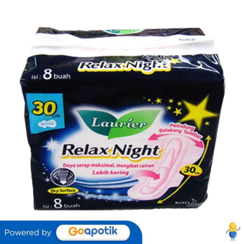 Jual Laurier Relax Night Wing 30 Cm Isi 8 Pcs Di Seller Apotek Pangestu ...