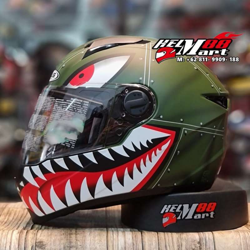 Promo Zeus 811 Al38 Helm Zeus Zs811 Helm Full Face Zs-811 (free Smoke ...