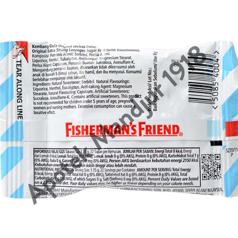 Promo Fisherman's Friend Original Sugar Free - Permen Pelega ...