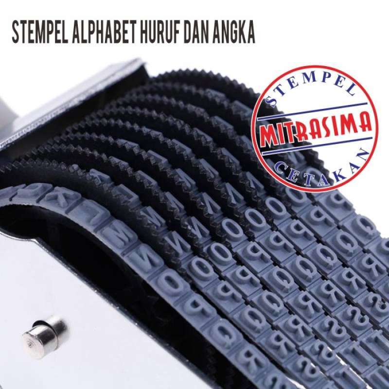 Jual Stempel Serbaguna Alphabet ( Angka Dan Huruf ) Sistem Diputar - 12 ...