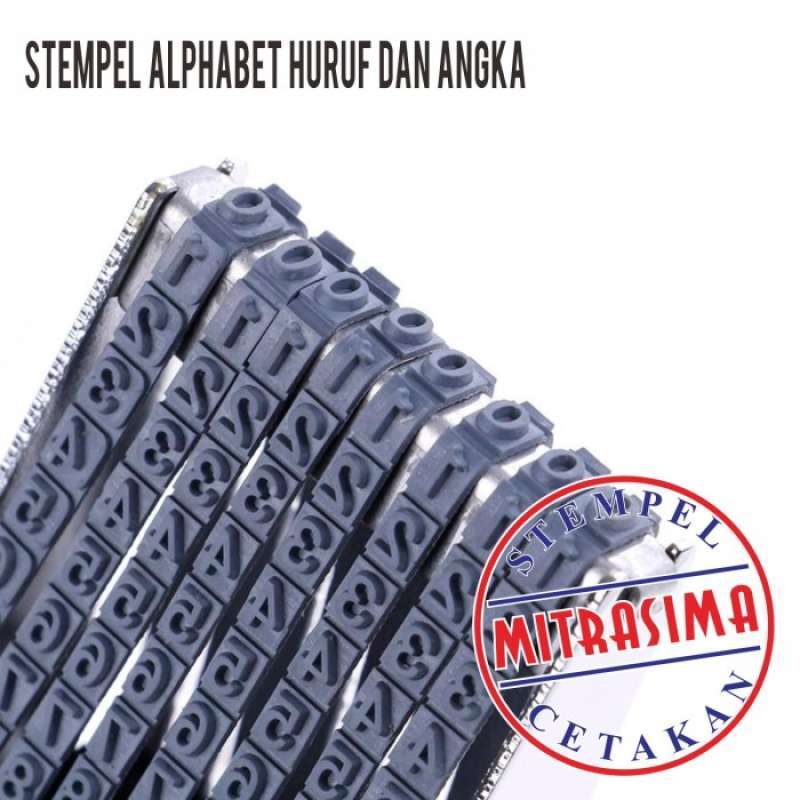Jual Stempel Serbaguna Alphabet ( Angka Dan Huruf ) Sistem Diputar - 12 ...