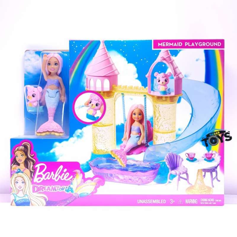 Jual Barbie Dreamtopia Chelsea Mermaid Playground Playset di Seller ...
