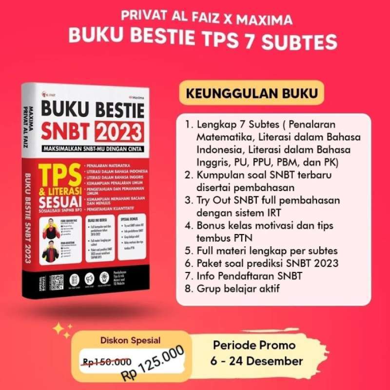 Promo Best Seller Buku Tps Snbt 2023 Buku Bestie And The King Tps Snbt