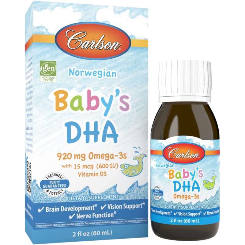 Jual Carlson Baby's Dha 920 Mg Omega Suplemen Anak Omega Brain 60 Ml Di ...