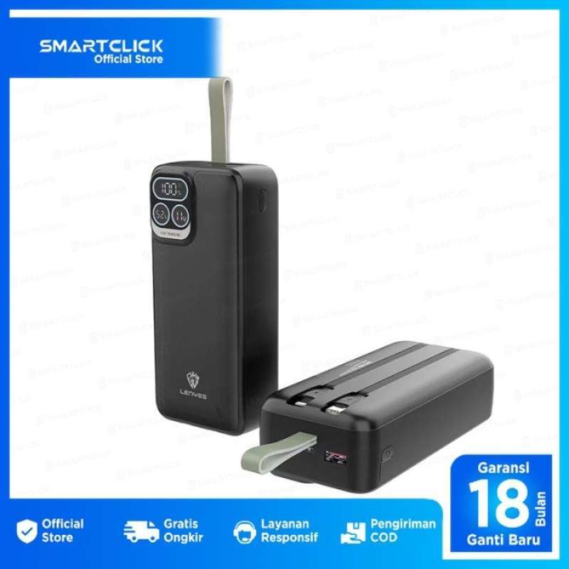 Promo LENYES PX357D Powerbank Fast Charging 30000mAh 2 Cable LCD Display- Diskon 54% di Seller ...