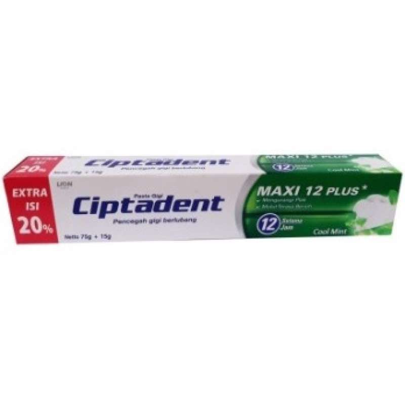 Promo CIPTADENT PASTA GIGI 75+15 gr MAXI PLUS COMPLETE FRESH MINT COOL ...