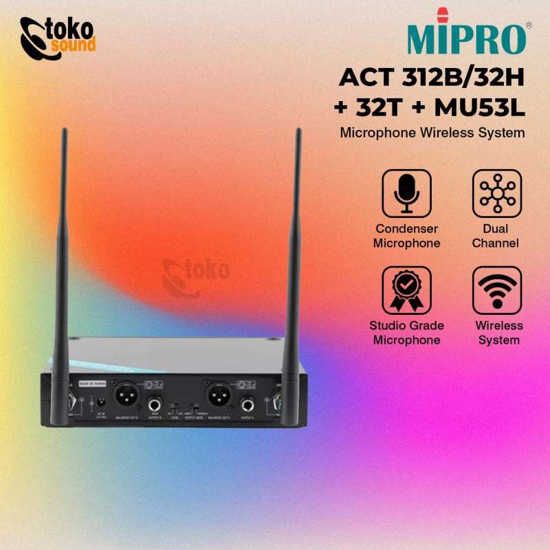 Jual MIPRO ACT311B/32T + MU53L - Wireless Lavalier Microphone di Seller ...