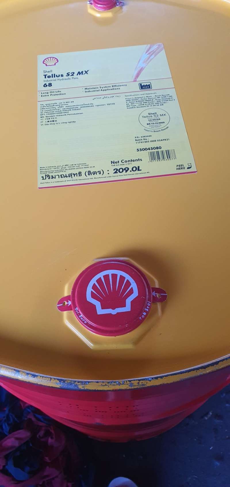Jual Hydraulic Oil Shell Tellus S2 Mx 68 Pelumas Hidrolik Iso Vg 68 Di ...