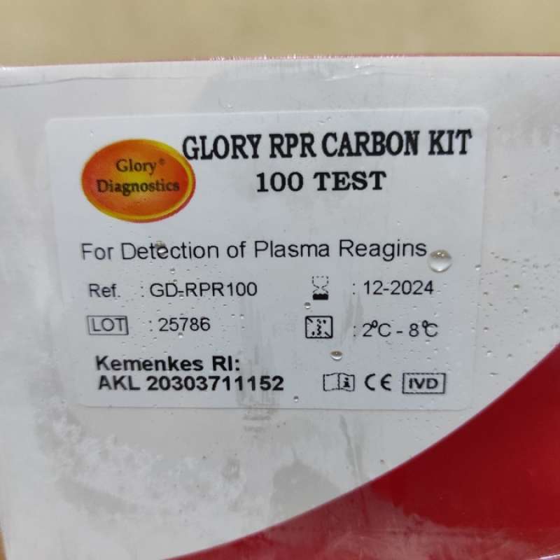 Jual Reagen Rpr Carbon Kit 100 Test Glory Diagnostics Di Seller Bergas ...