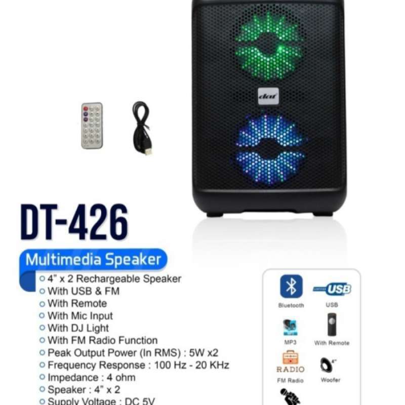 Jual Speaker Portable Dat Dt 426 Speaker Aktif 4inch Dat Dt - 426 ...