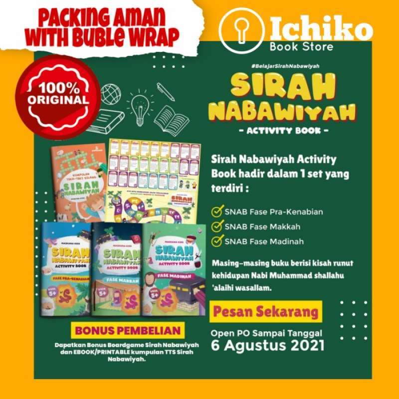 Promo Sirah Nabawiyah Activity Book Snab - Belajar Sirah Nabawiyah Original Diskon 23% di Seller ...