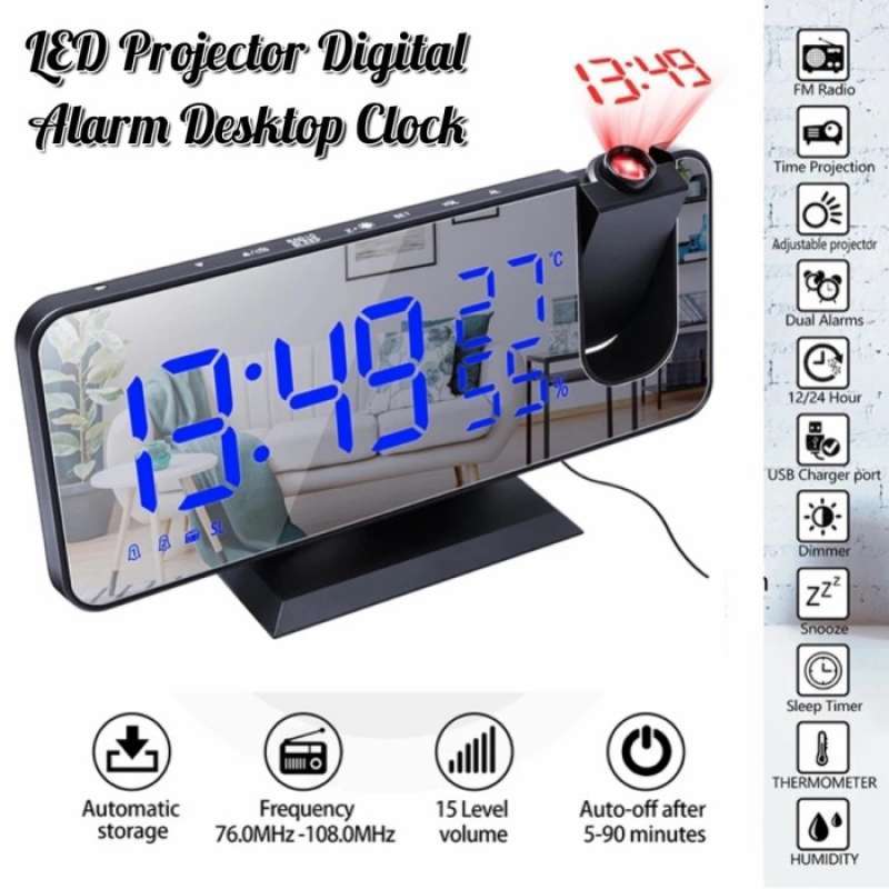 Jual Jam Led Waker Alarm Radio Usb Charger Meja Bluetooth Digital ...
