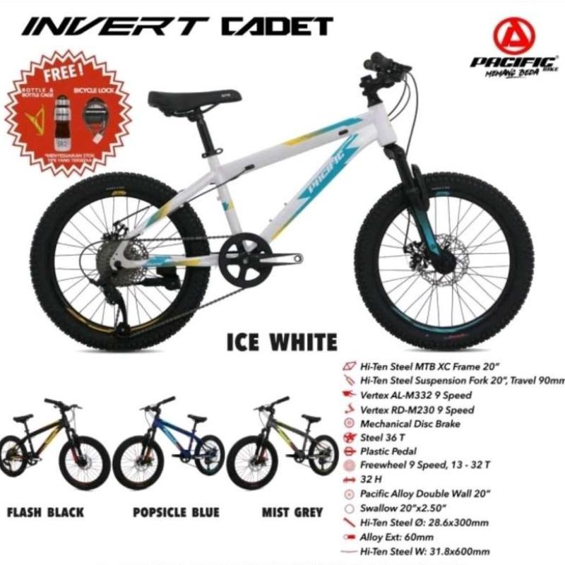 Jual Sepeda Gunung Anak Mtb 20 Inch Pacific Invert Cadet 9 Speed Di ...
