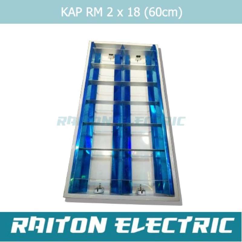 Promo Kap Lampu RM TL LED 2x18 60cm Diskon 23% di Seller Cuanz Store ...