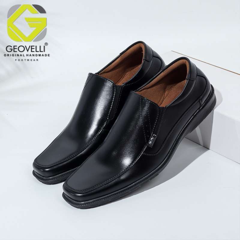 Promo Bossindo Sepatu Pantopel Pria Hitam Sepatu Formal Kerja Kantoran ...