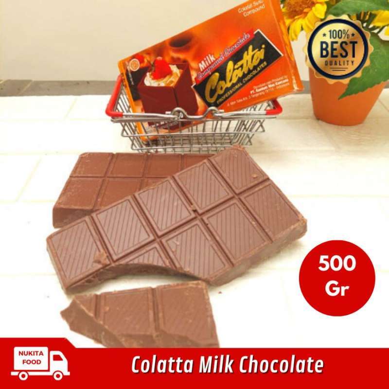 Jual Coklat Colatta Milk Batangan 500gr Chocolate Compound Patahan ...