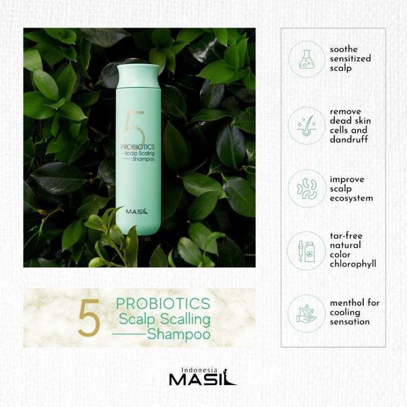 Promo MASIL Probiotics Scalp Scaling Shampoo - 300ml Diskon 20% di ...