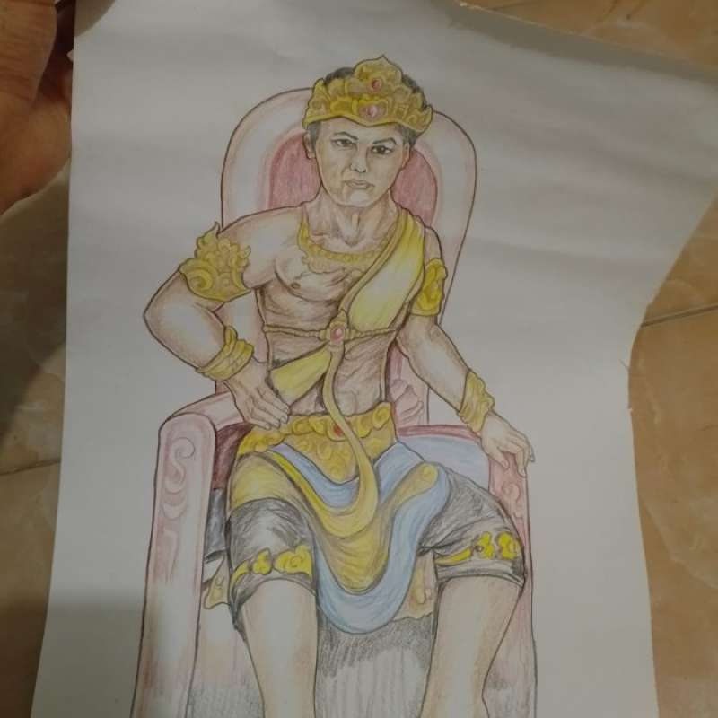 Jual Lukisan Sketsa Ga'ib - Gambar Raja Singosari Tumenggung ...